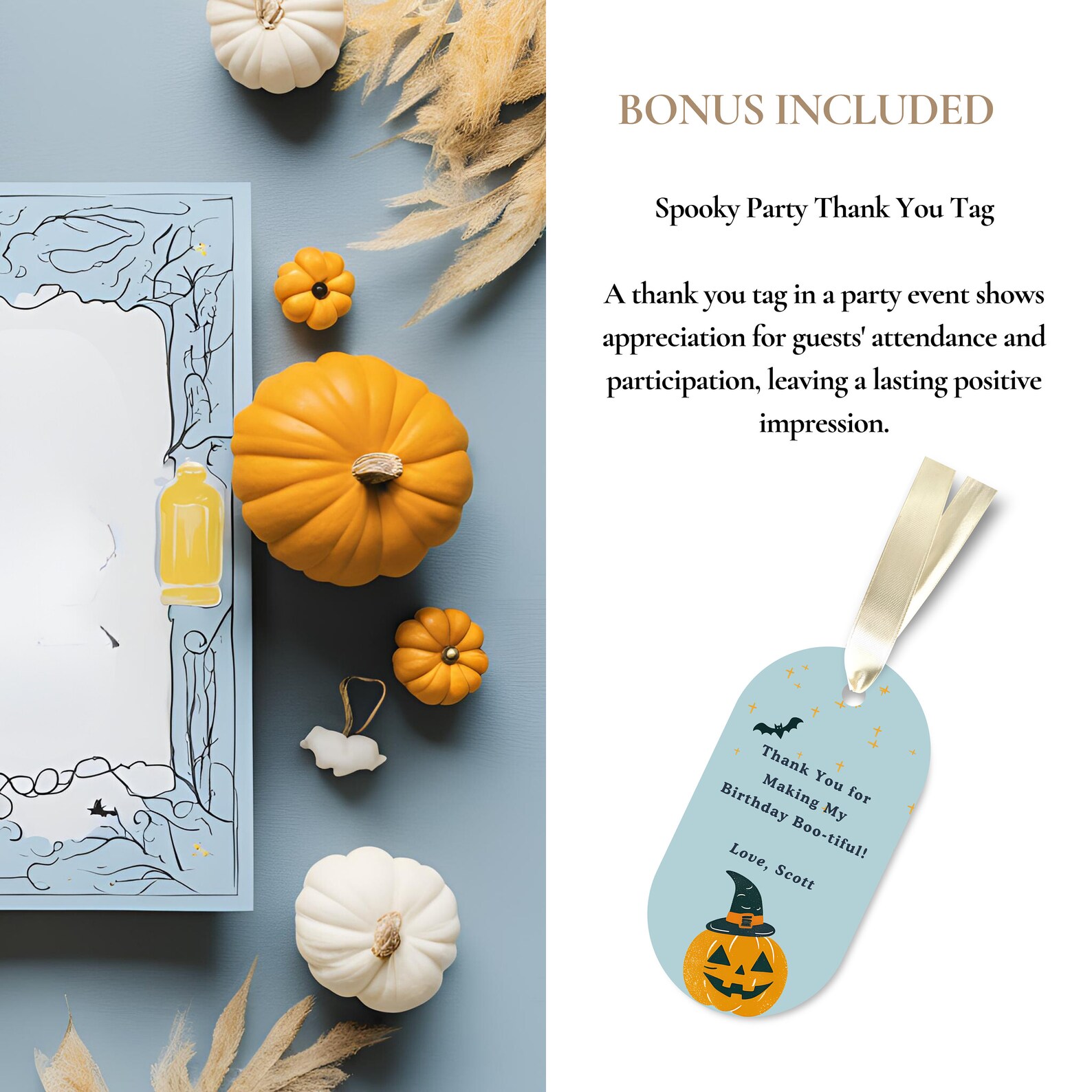 Spooky Eight is A Vibe Invitation Template Halloween 8th Birthday ...