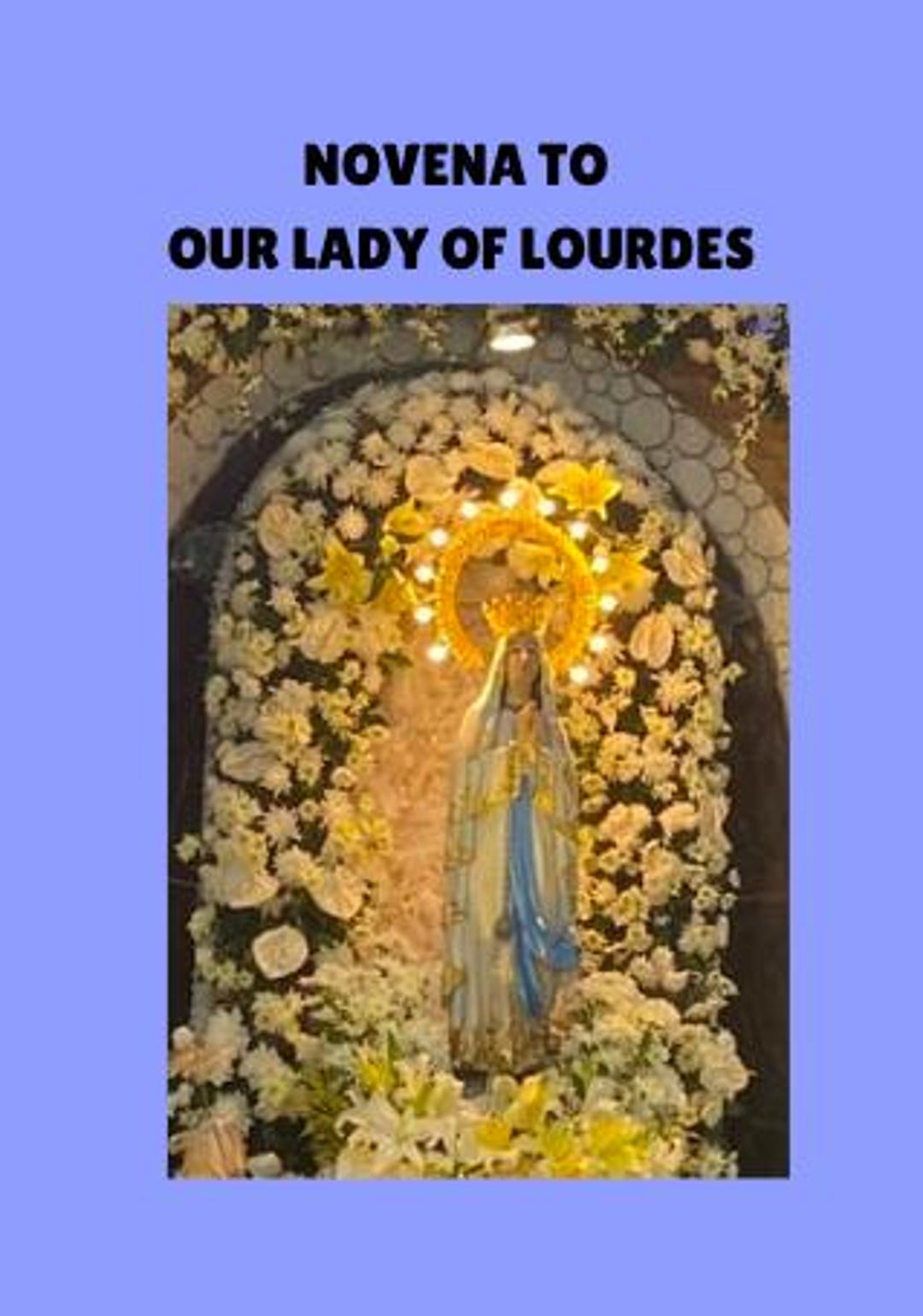 Novena to Our Lady of Lourdes Downloadable 9 Day Novena Prayer Guide to ...