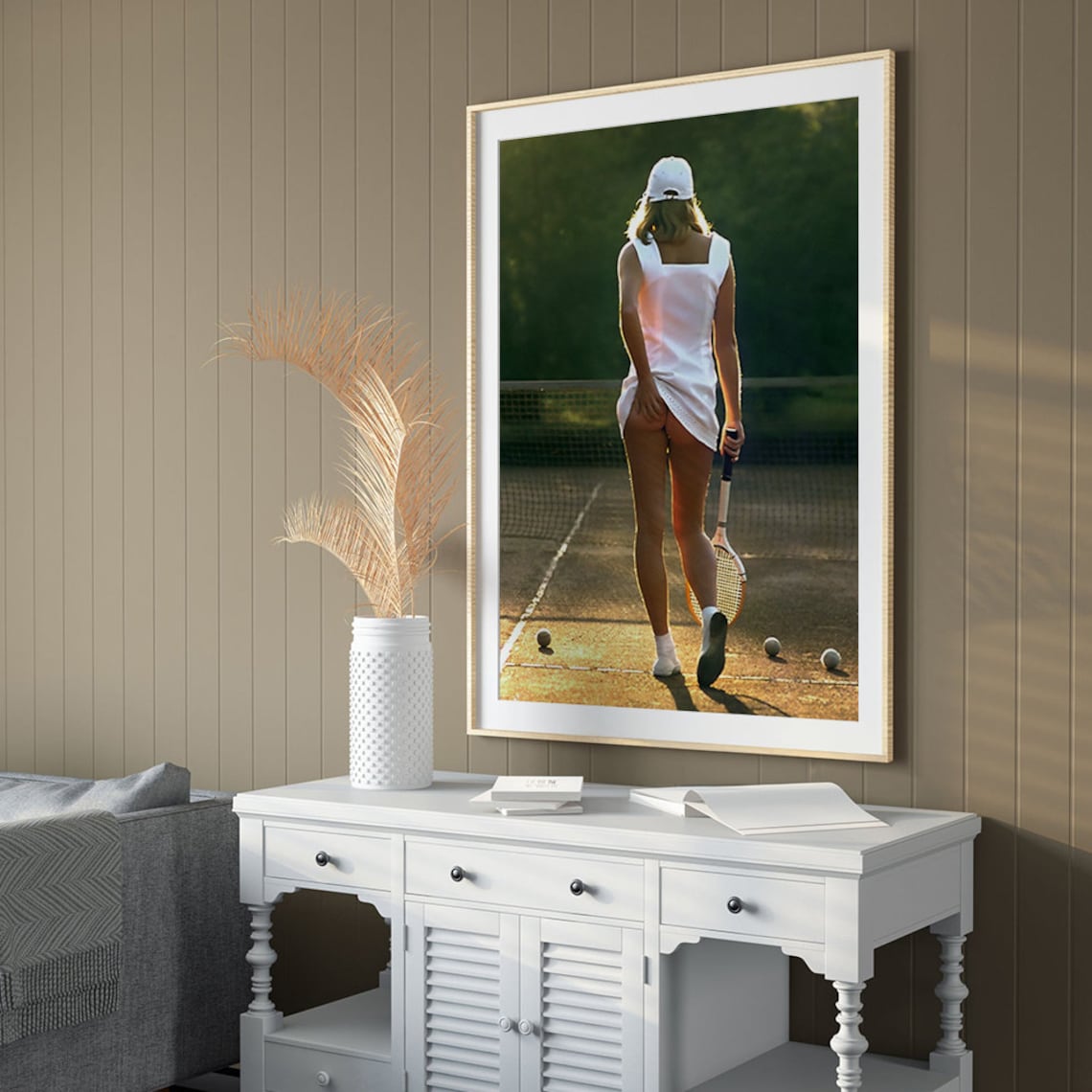 Tennis Girl Bum Athena Classic Poster Wall Art for Living Room and ...