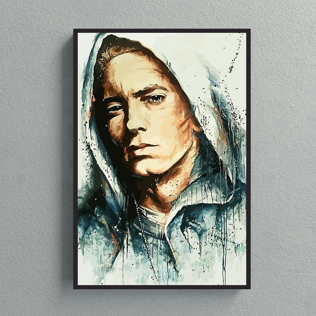 Eminem Poster Music Artwork Songs Wall Art for Living Room and Bedroom ...