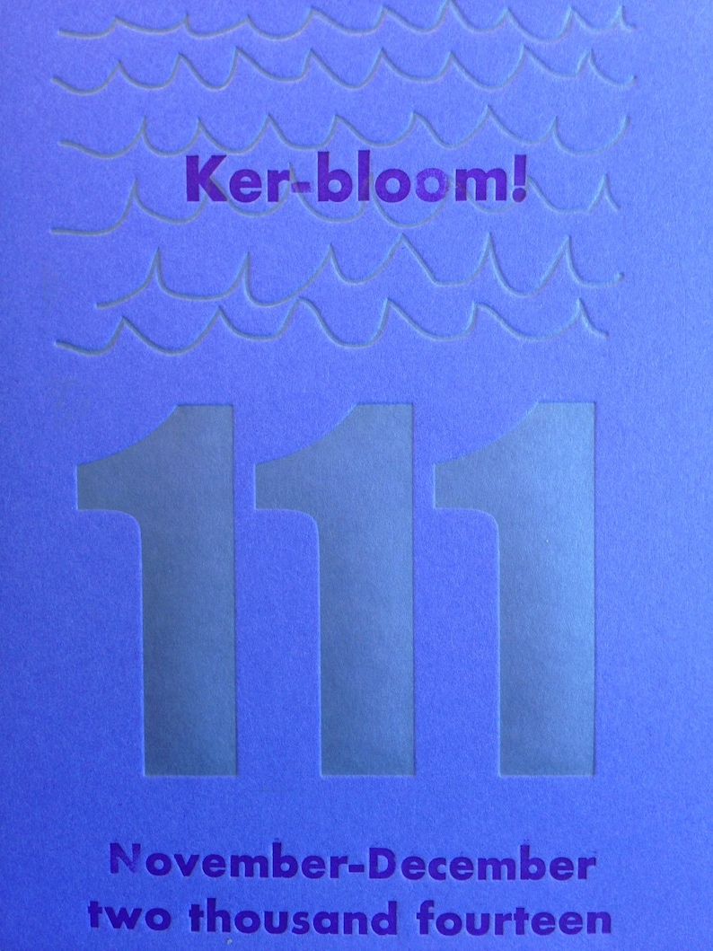 Purple Letterpress Birthday Zine - Etsy