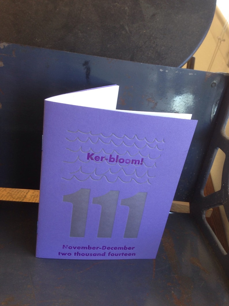 Purple Letterpress Birthday Zine - Etsy