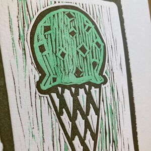 Ice Cream Cone Linoblock Print - Etsy