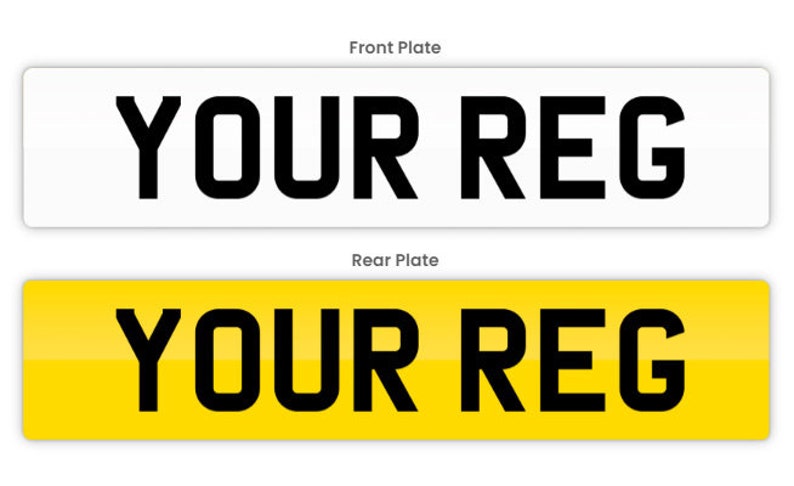 UK Road Legal Registration Number Plate DVLA Registered Seller Front ...