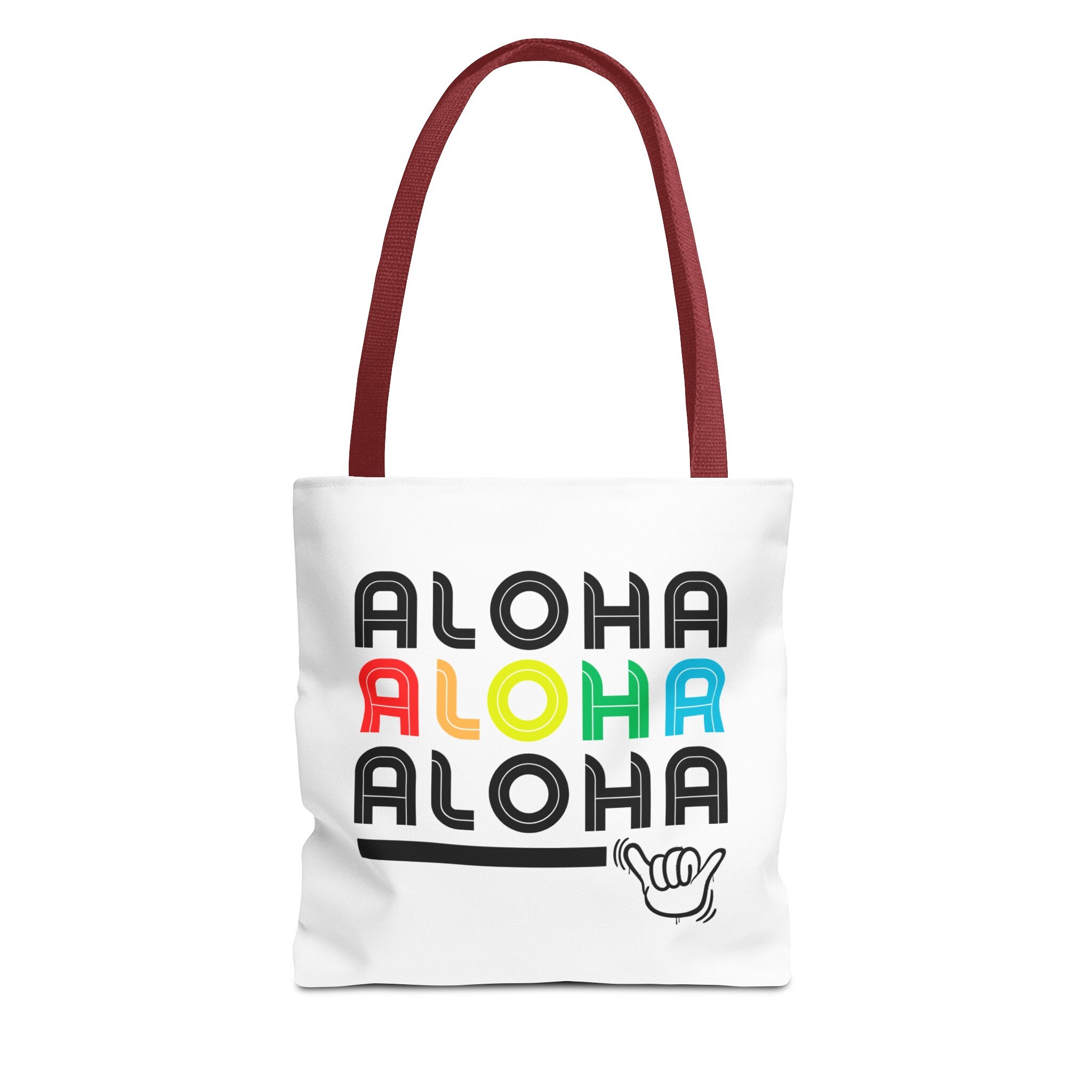 Rainbow Aloha Tote Bag AOP - Etsy