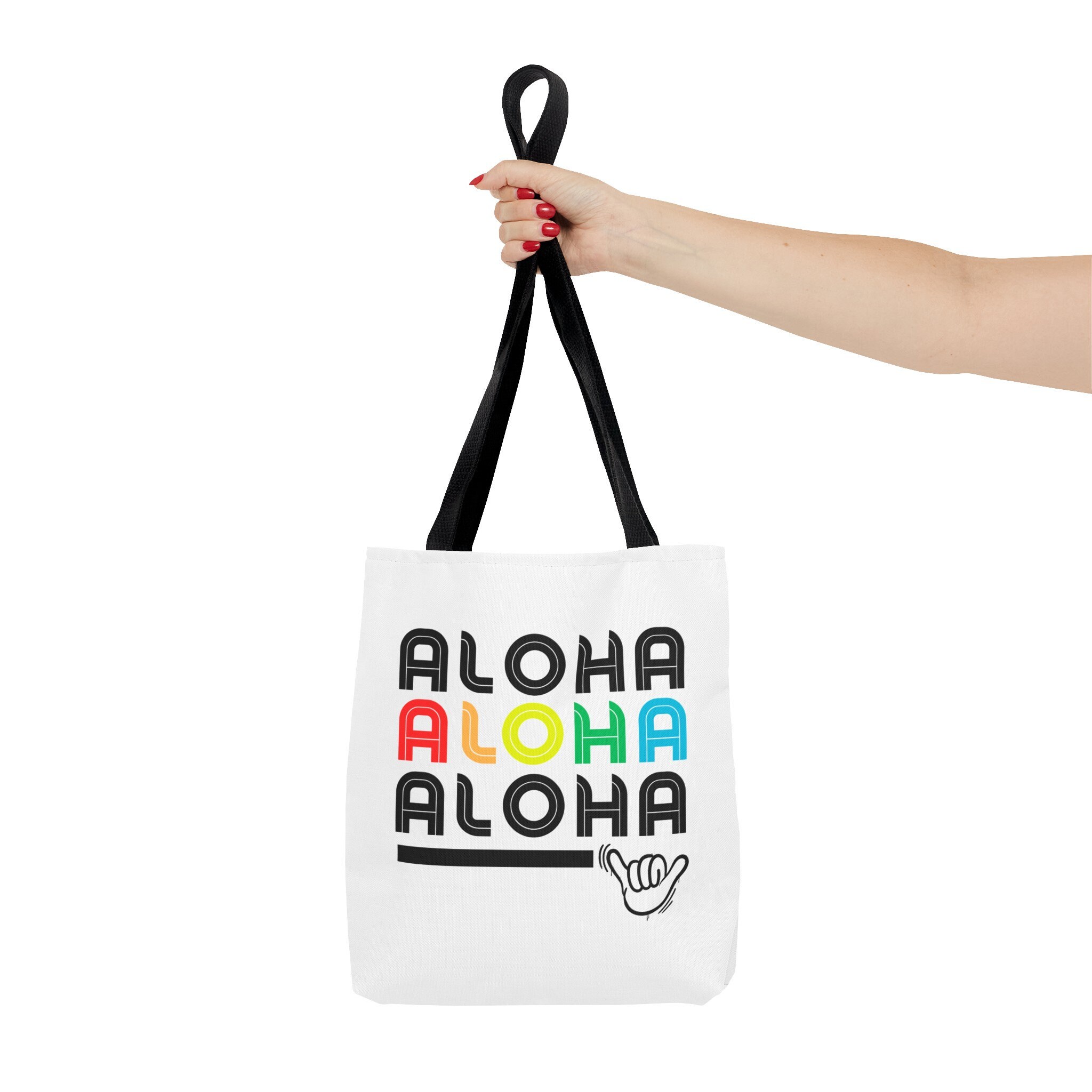 Rainbow Aloha Tote Bag AOP - Etsy