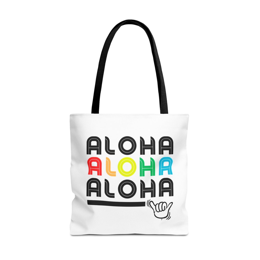 Rainbow Aloha - Tote Bag (AOP) - Etsy