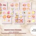 Digital French Food PNG and PDF, Printable French Food Stickers, Print ...