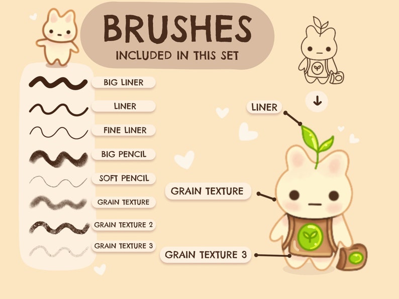 Matcha Island Procreate Stamps: Kawaii Japan Brush Set - Etsy