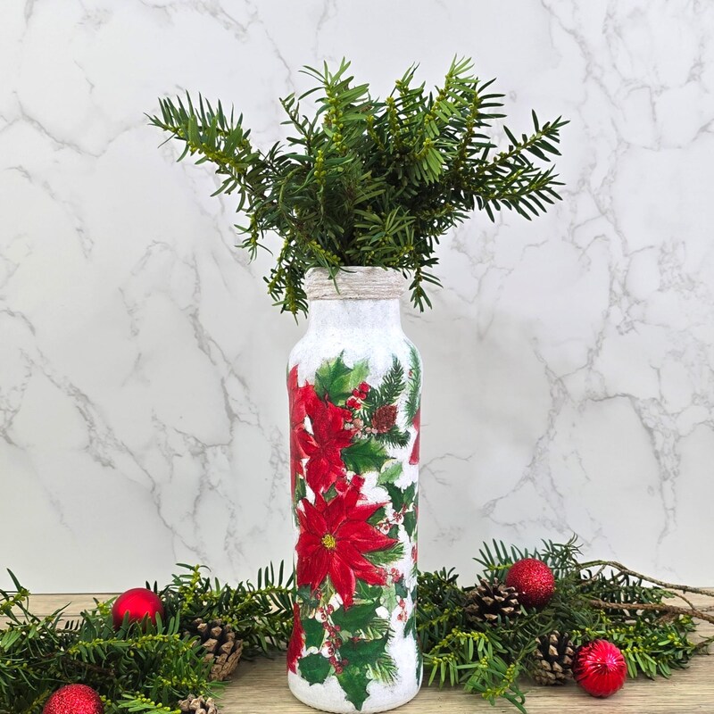 Christmas Vase - Etsy