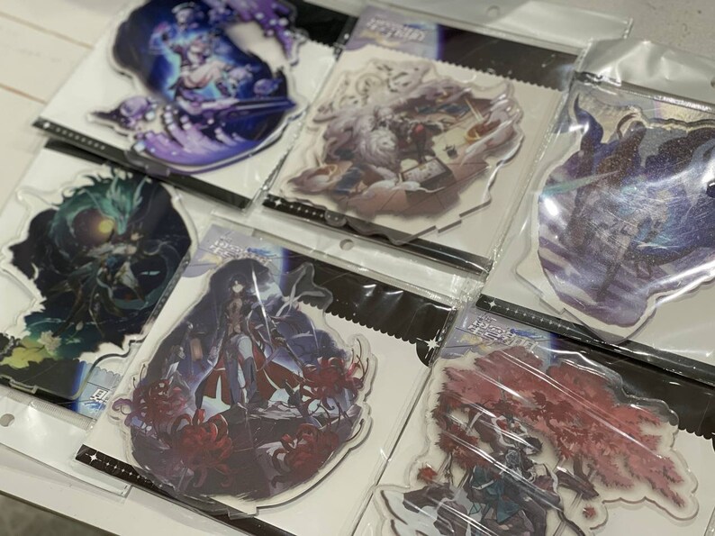 Honkai Star Rail Pretty Acrylic Stands, Honkai Star Rail Desk Stand ...