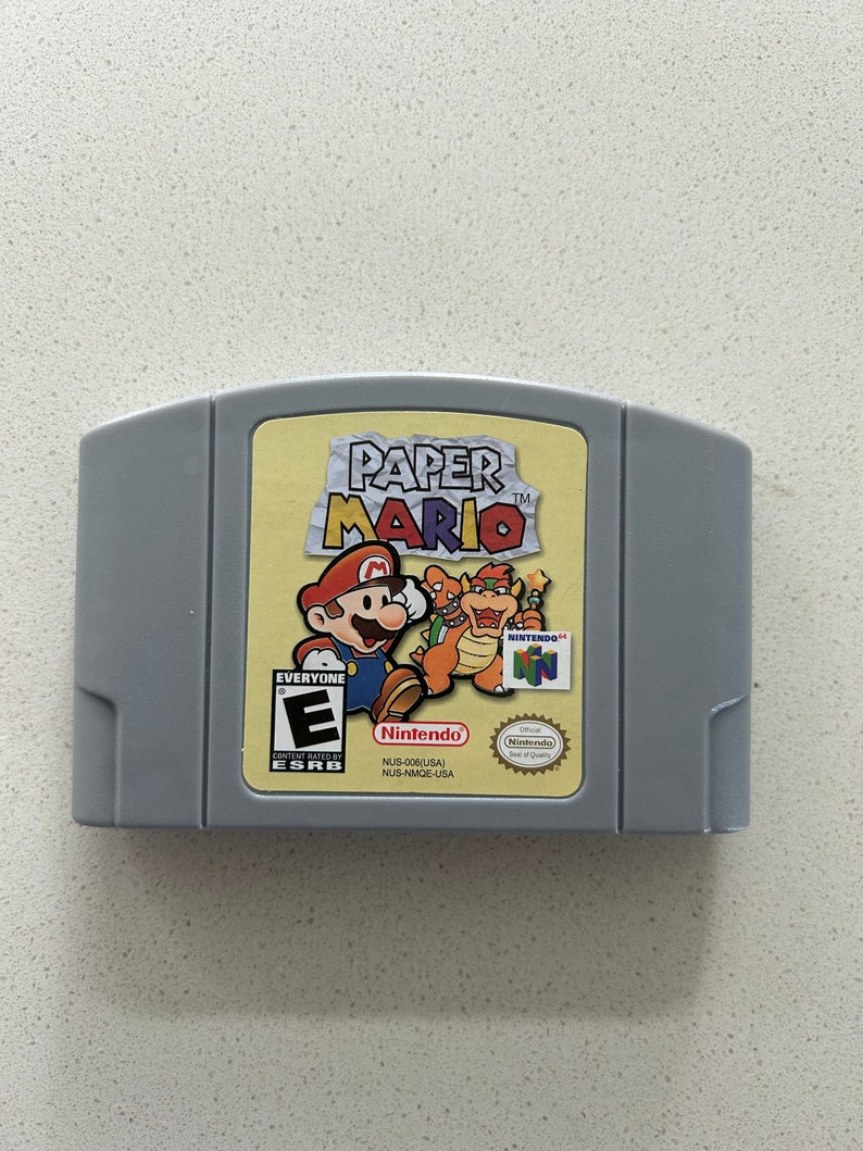 Paper Mario NINTENDO 64 N64 Video Game - Etsy