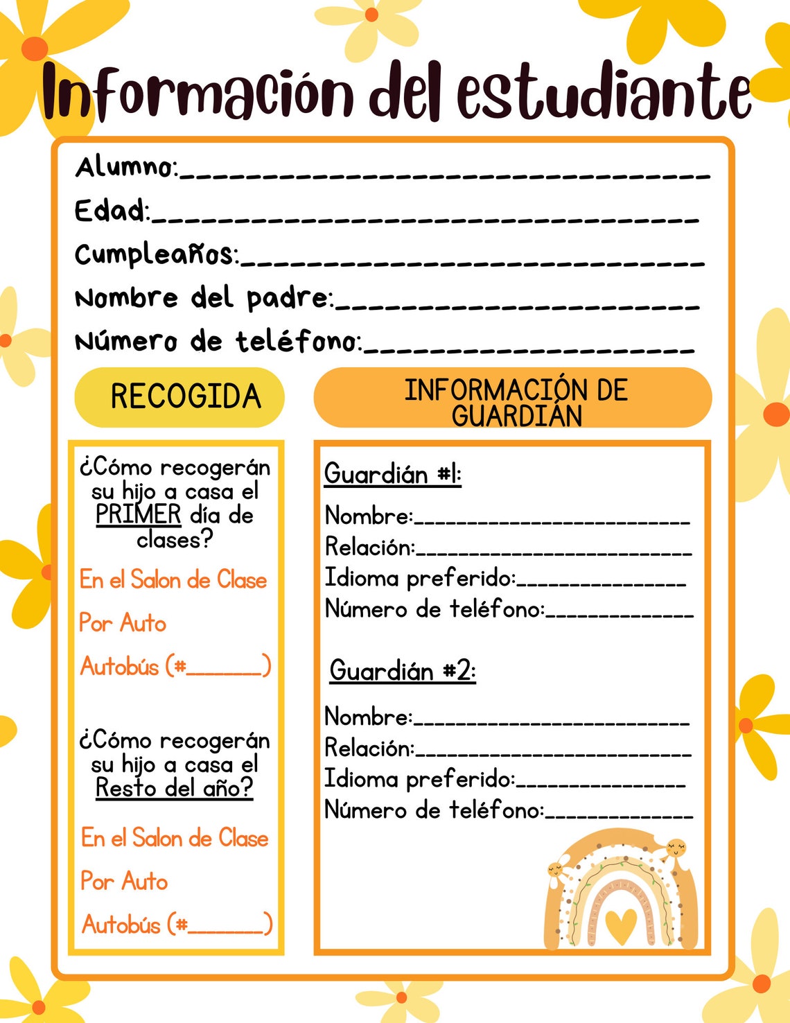 Meet the Teacher Night Bilingual Bundle Back to School Bundle Teacher ...