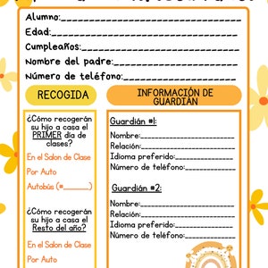 Meet the Teacher Night Bilingual Bundle Back to School Bundle Teacher ...