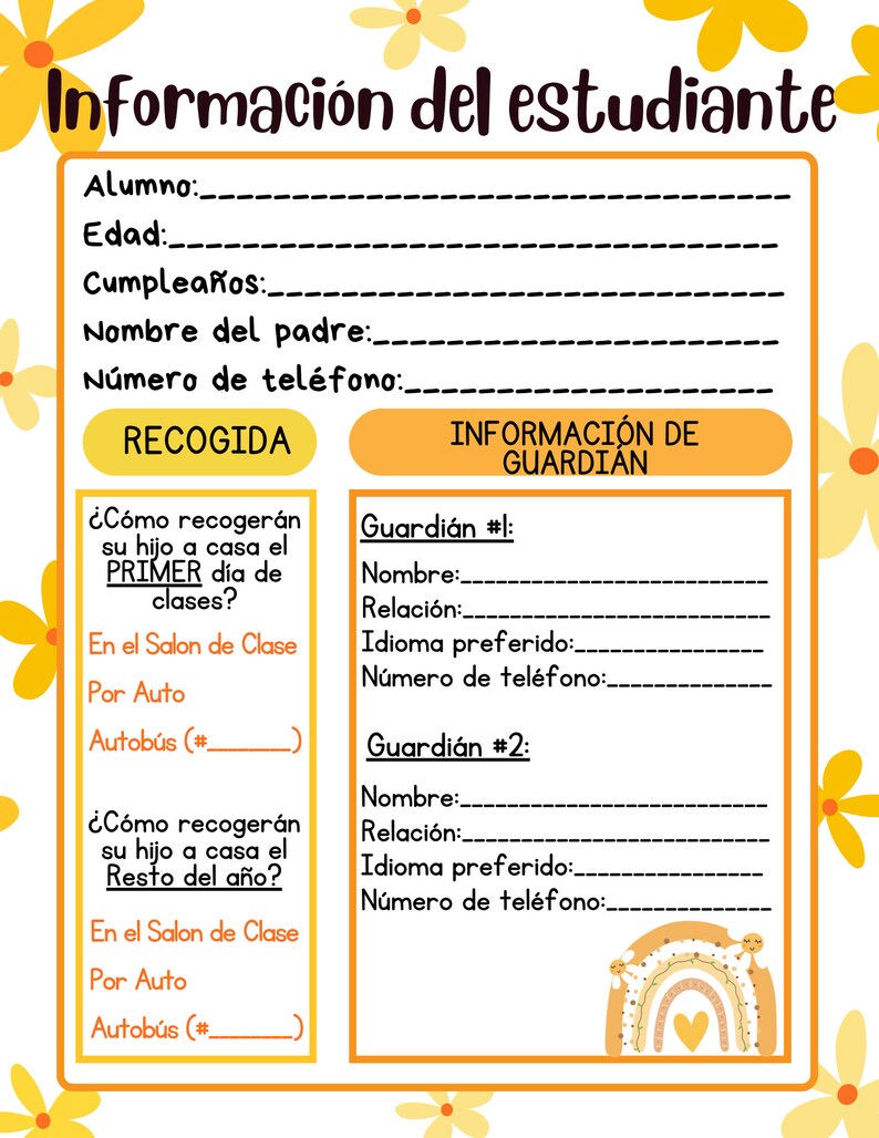 Meet the Teacher Night Bilingual Bundle Back to School Bundle Teacher ...