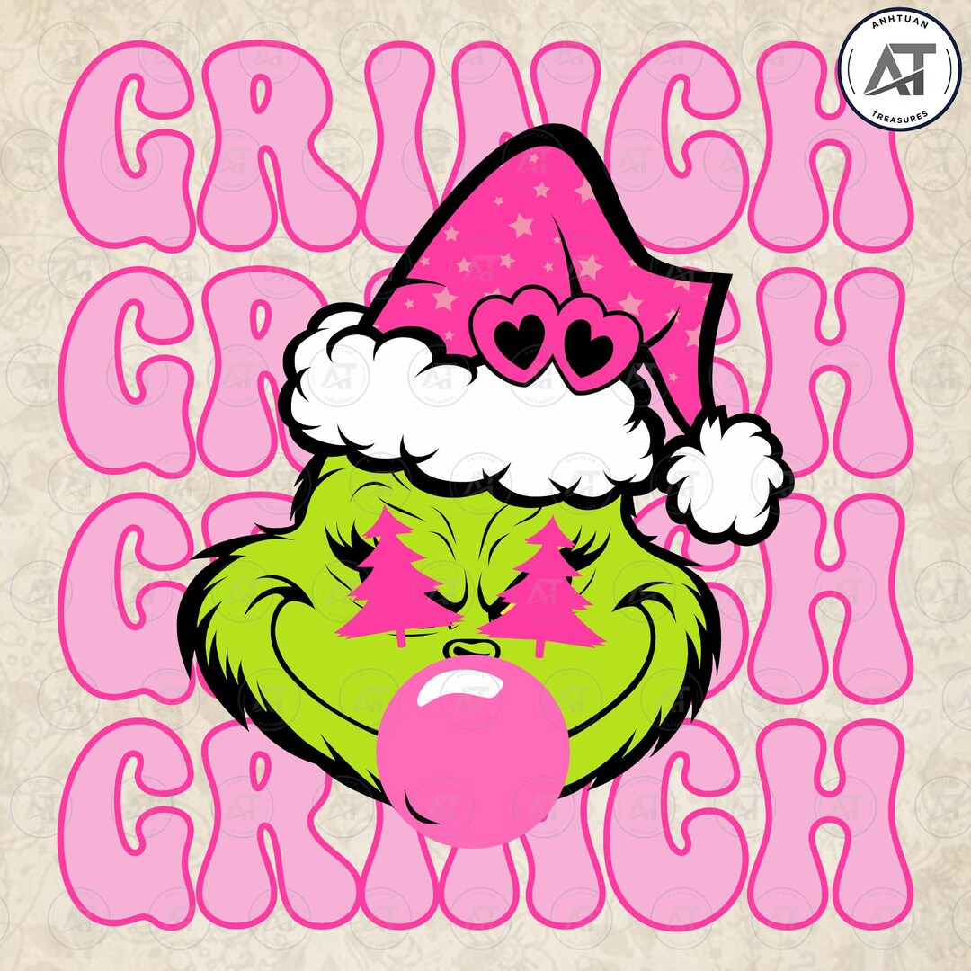 Pink Christmas Mean Guy PNG, Merry Christmas Png, Green Christmas Png ...
