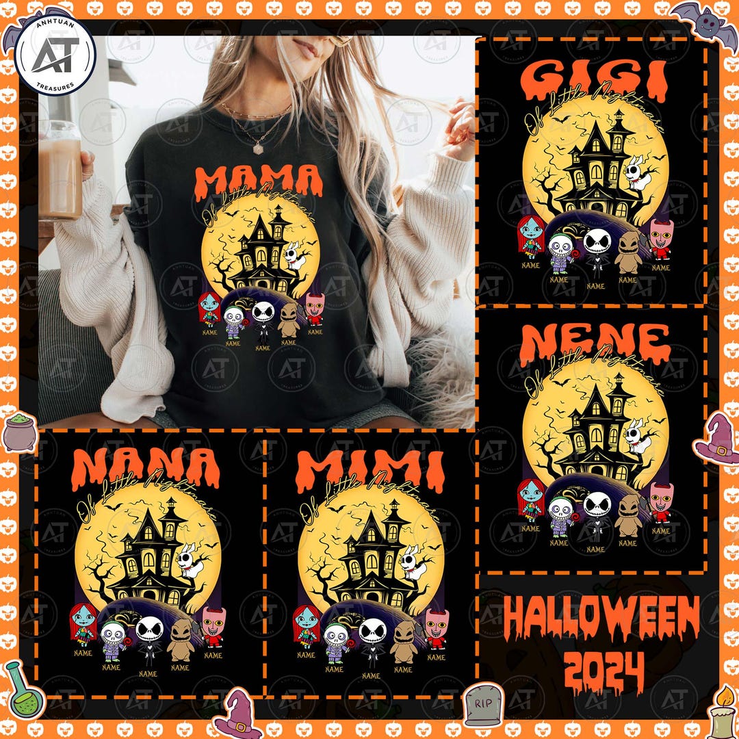 CUSTOM Halloween Nightmare Mama Png, This Mama Loves Her Nightmares Png ...