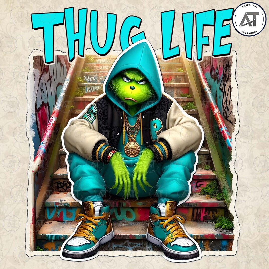 Thug Life Png, Horror Christmas Png, Green Monster Png , Wonderful Time ...