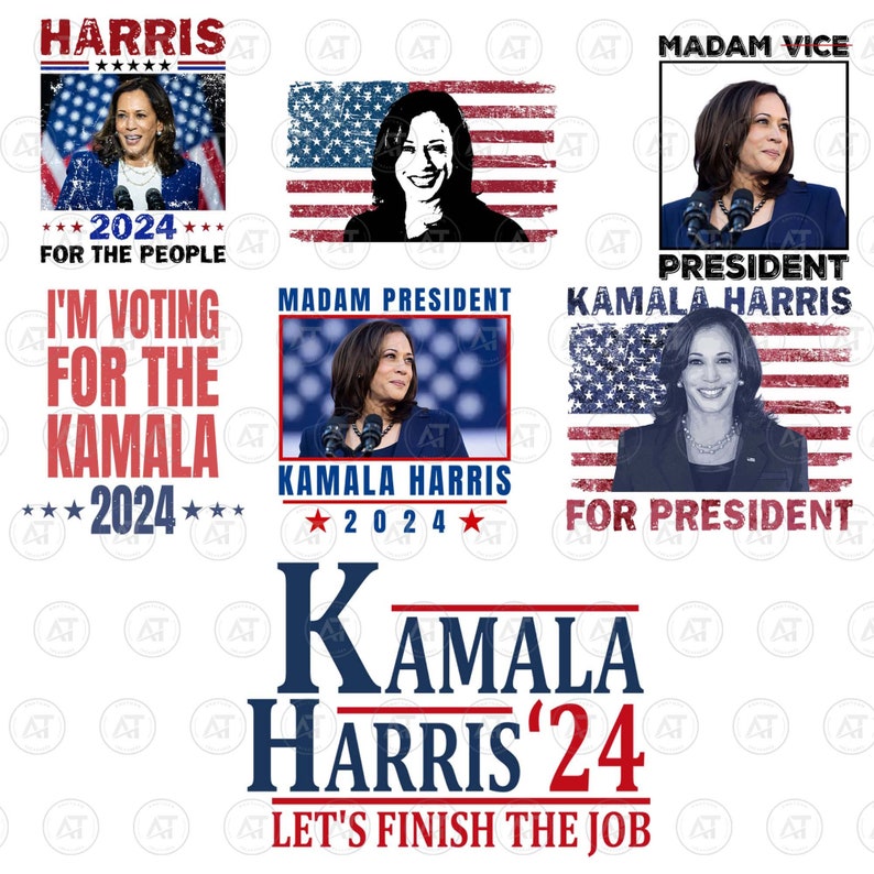 15 Kamala Harris Png, Kamala Harris the President Png Svg Bundle ...