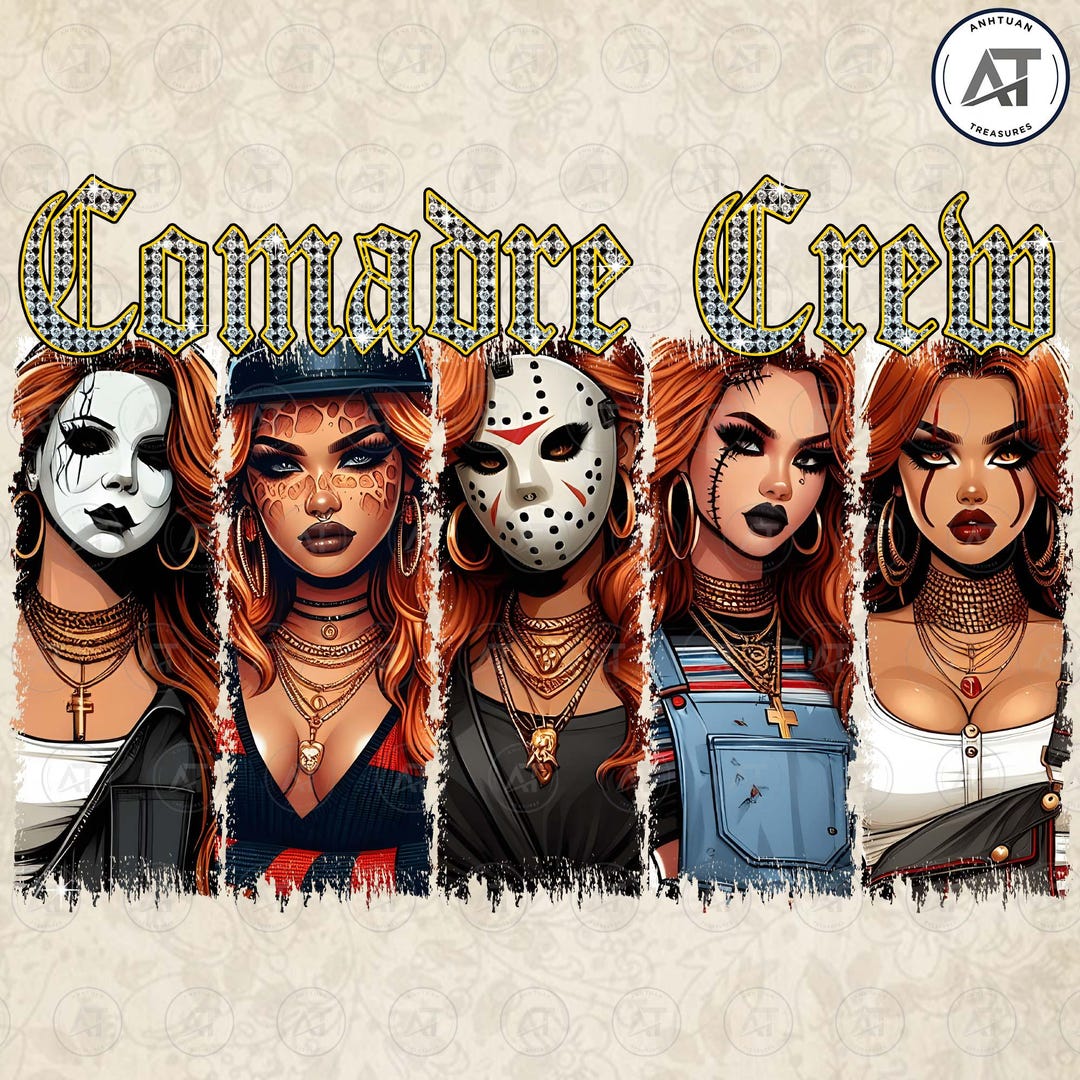 Comadre Crew Horror Movie Friends Png, Friends Horror Movie Girls Png ...