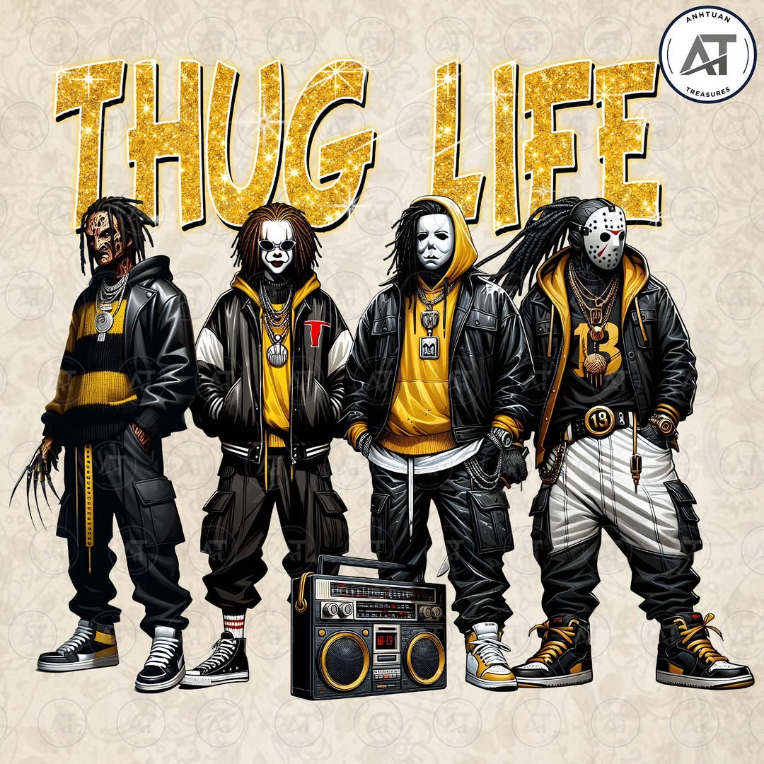 Película de terror Thug Life HOT Png, Amigo de terror Png, Personajes ...