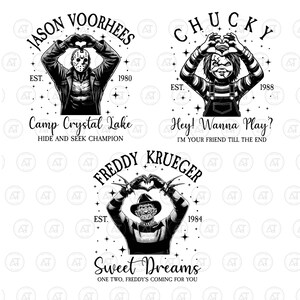 Killers Friends Png Bundle, Movie Killer Png, Mama Halloween Png ...