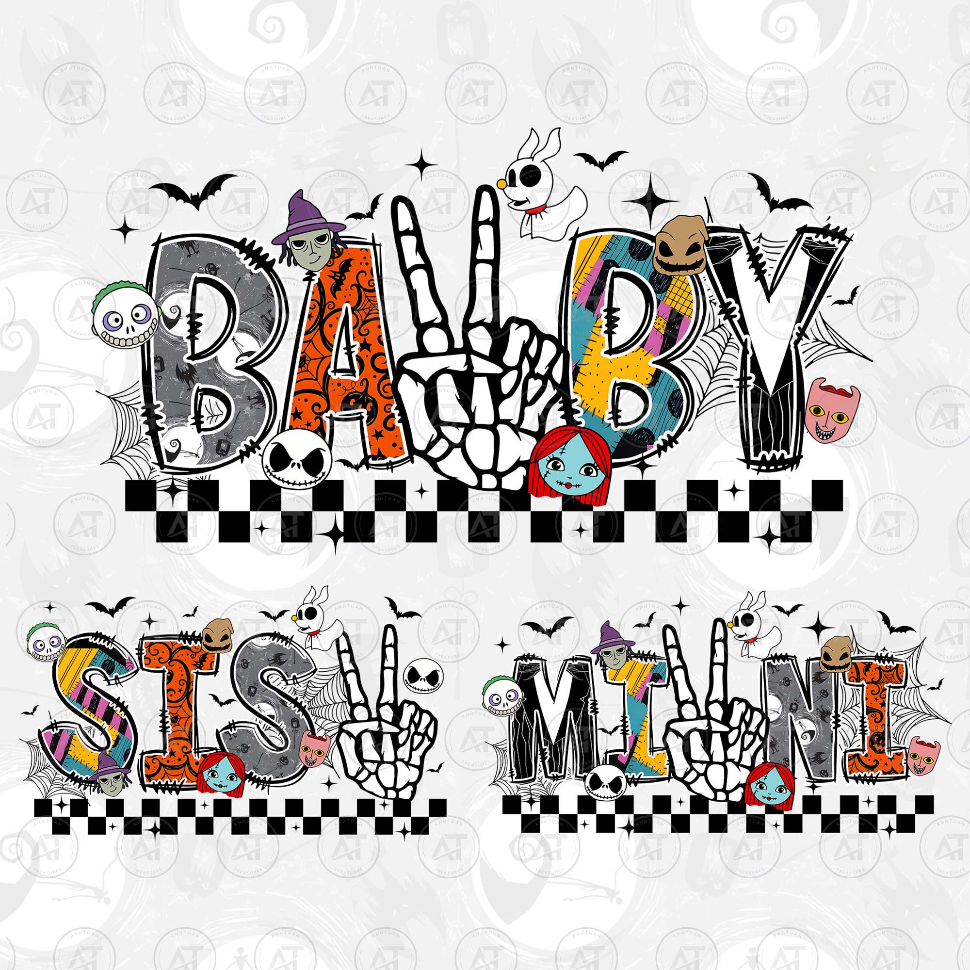 CUSTOM Halloween Nightmare Mama Png Bundle, This Mama Loves Her ...