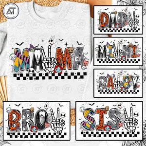 CUSTOM Halloween Nightmare Mama Png Bundle, This Mama Loves Her ...