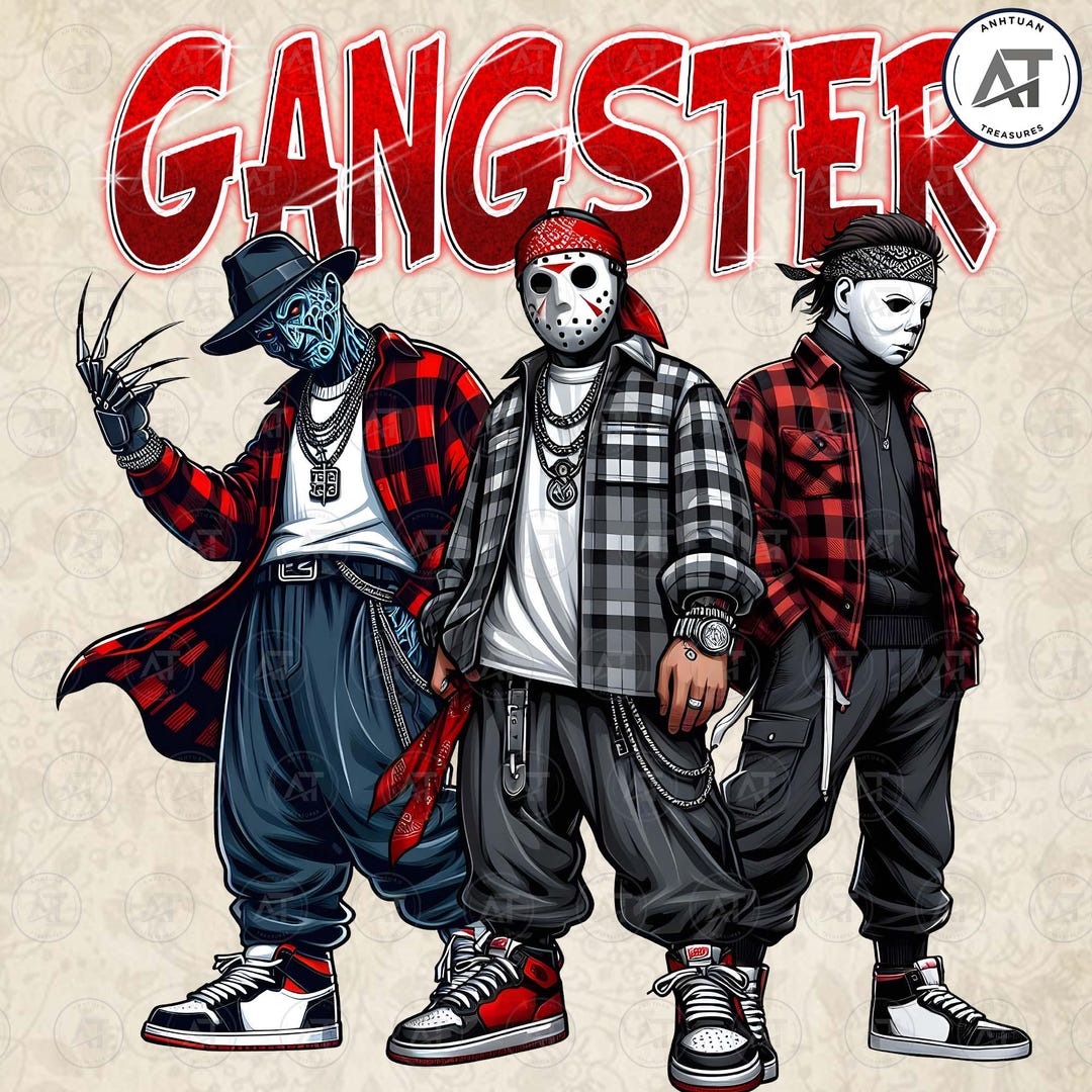 Horror Characters Png, Thug Life Halloween Png, Spooky Season Png, Thug ...