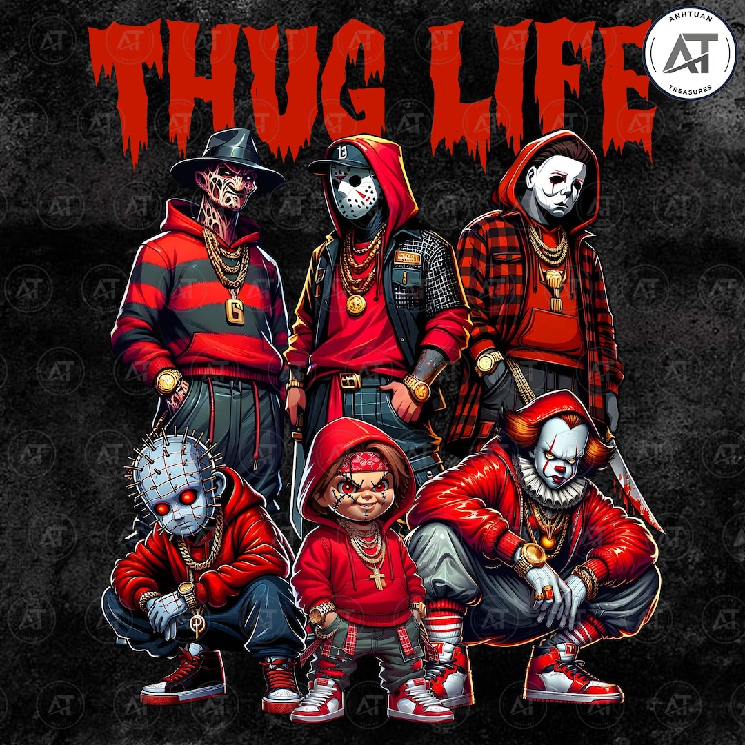 Thug Life Horror Movie Png, Halloween Horror Characters Png, Friends ...