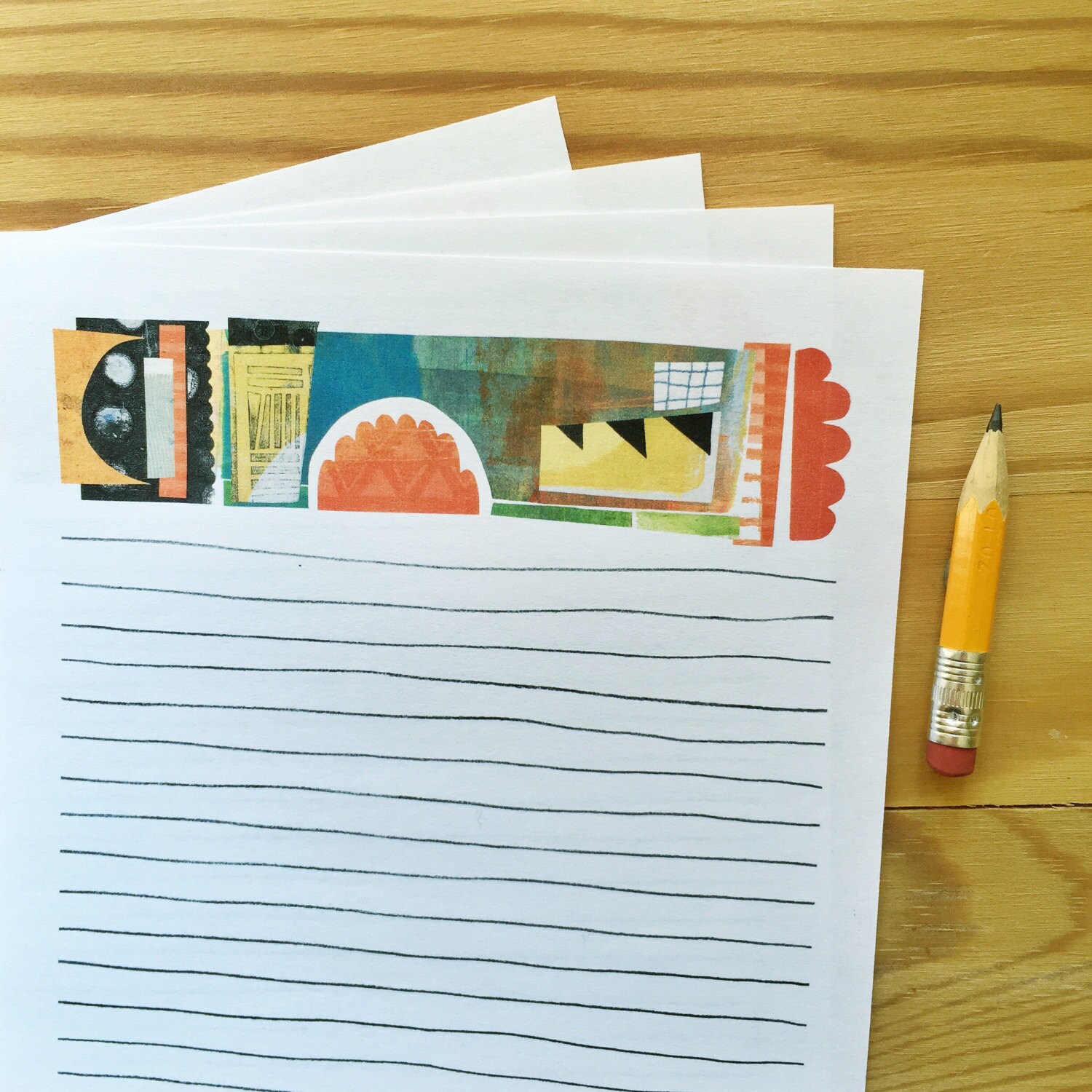 Life is Colorful Stationery Paper Set Letter Writing Pages | Etsy