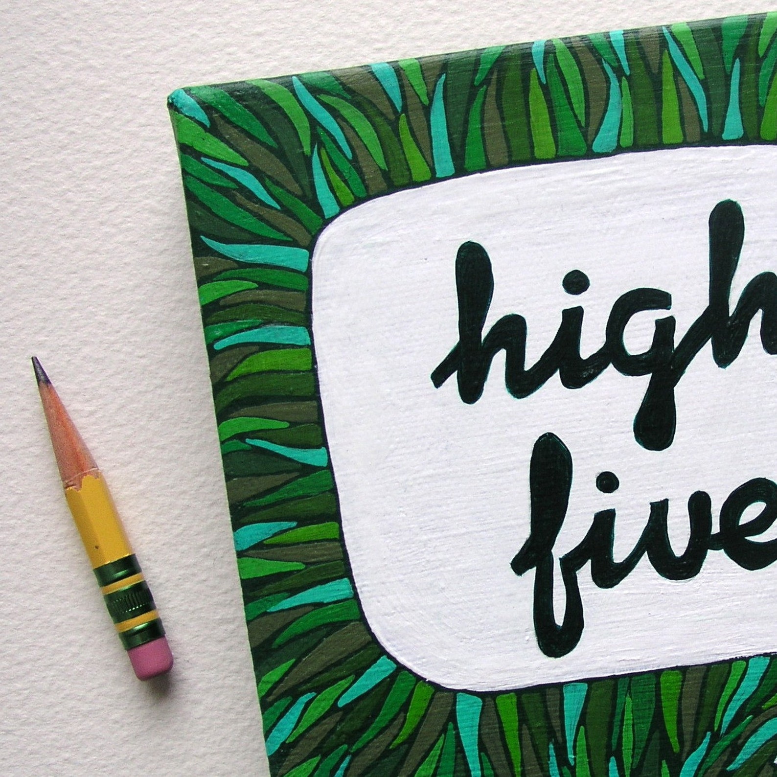 High Five Original Canvas Painting | Etsy