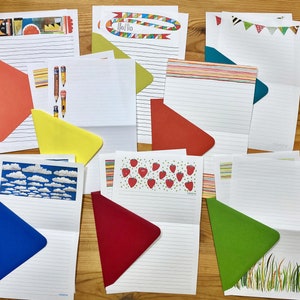 Variety Pack Letter Writing Paper Stationery Set, Writing Papers and ...