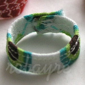 Quilted Fabric Rings jewelry | Etsy