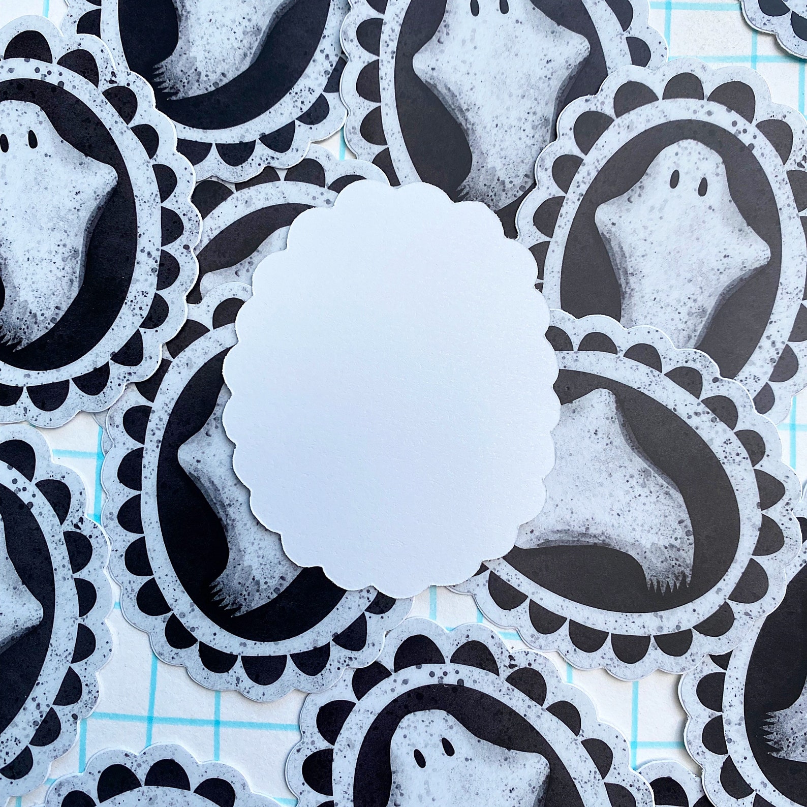 Halloween Sticker Pack Vinyl Decal Diecut Halloween Ghostee - Etsy