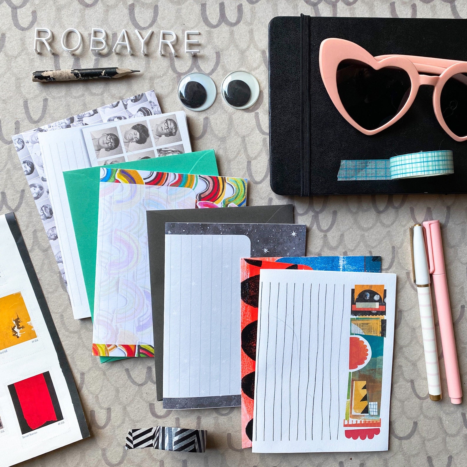 Variety Pack Letter Writing Paper Stationery Set Writing | Etsy