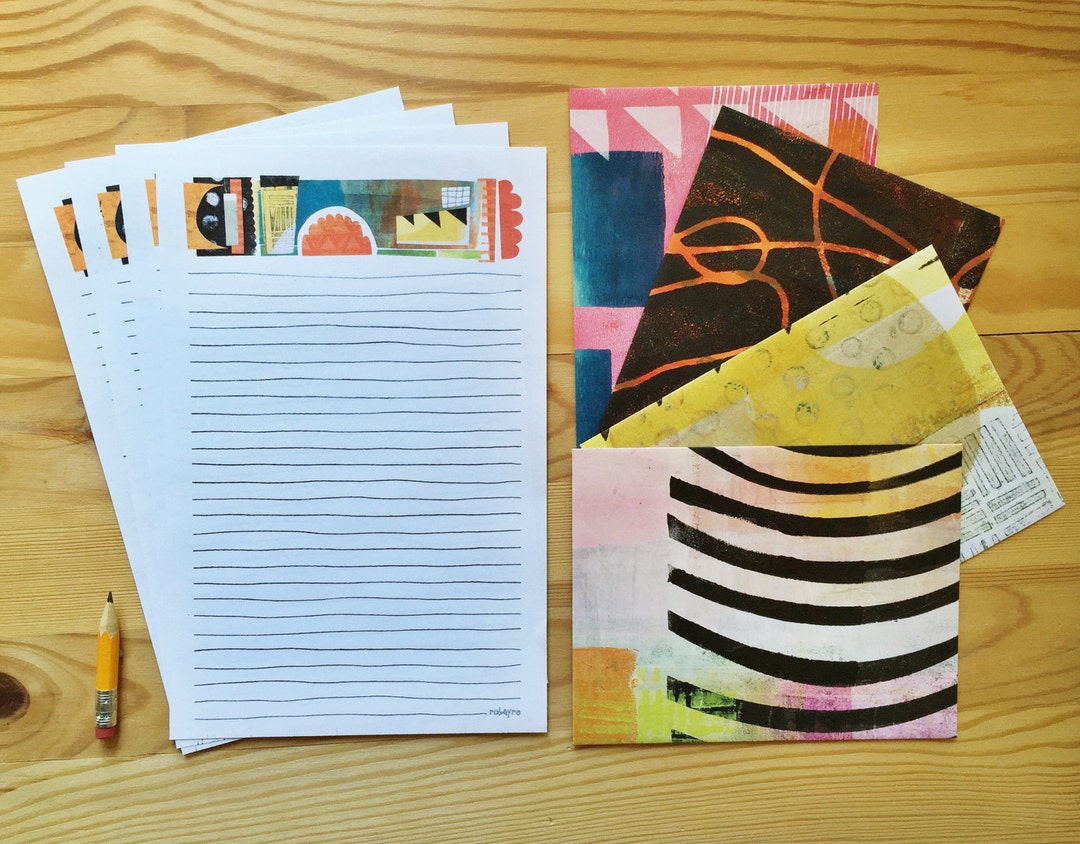 Life is Colorful Stationery Paper Set, Letter Writing Pages and ...