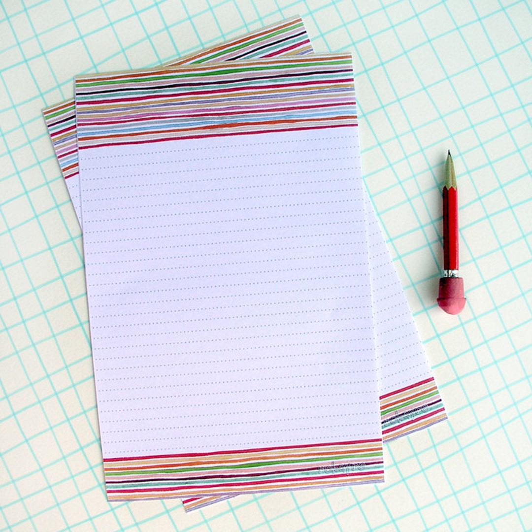 Watercolor Letter Writing Paper, Stationery Sheets, Printable Download ...