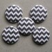 Chevron Button or Magnet Set - Etsy