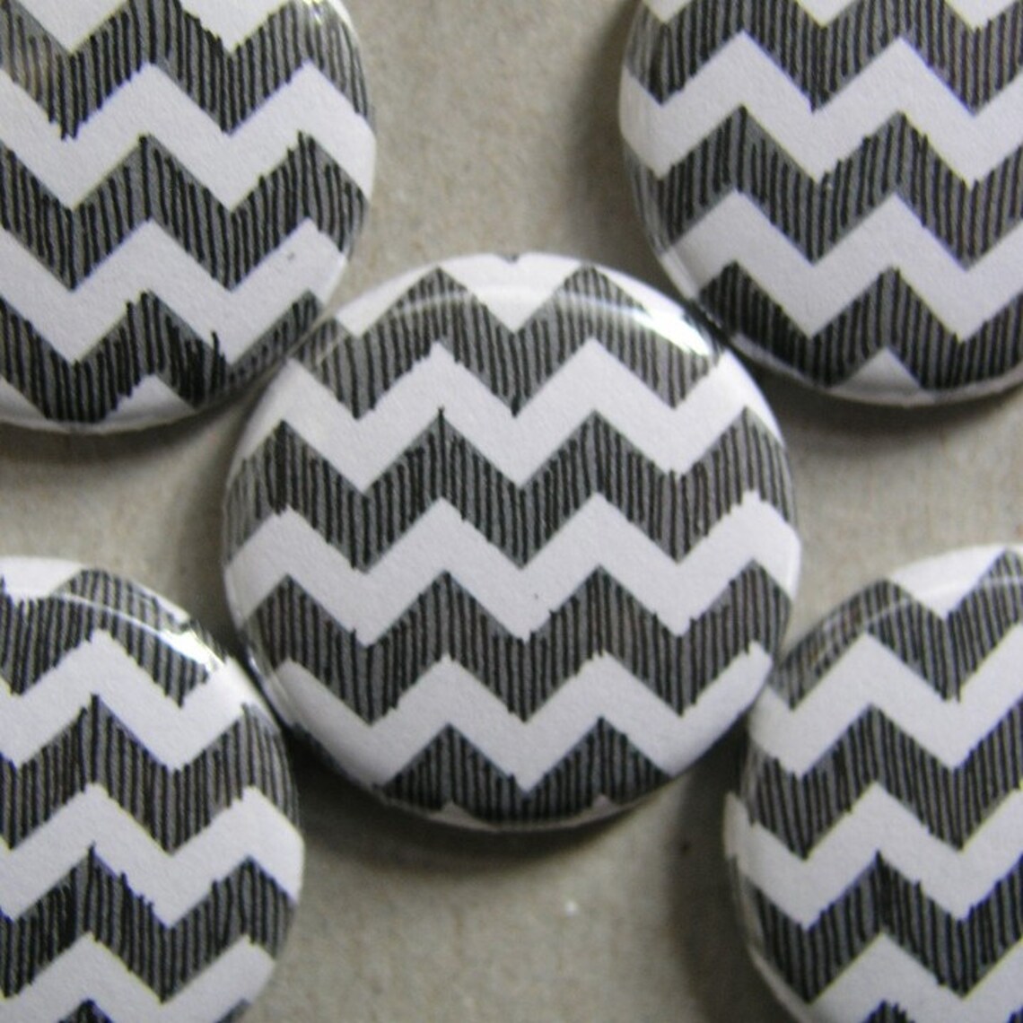 Chevron Button or Magnet Set - Etsy
