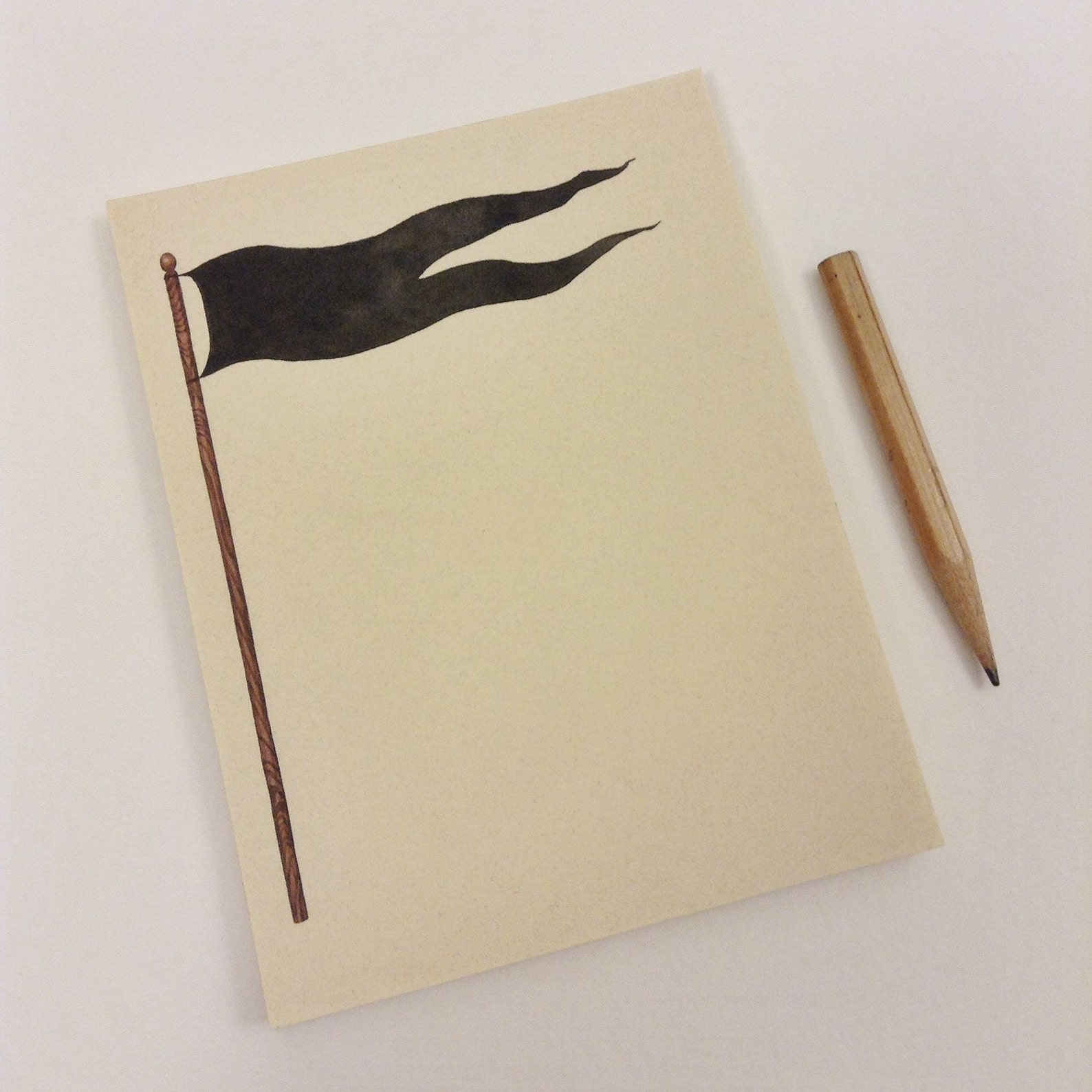 Black Flag Notepad 50 Sheet Pennant Jotter Banner Flag GOT - Etsy