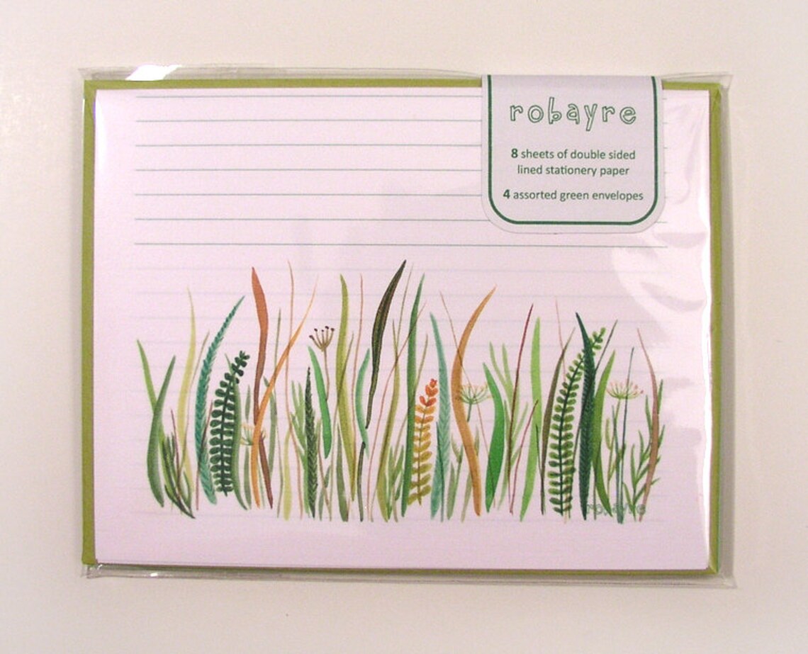 Prairie Stationery Paper Set Prairie Watercolor - Etsy