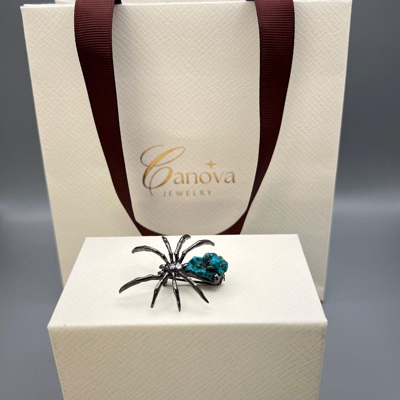 Turquoise Spider - Etsy