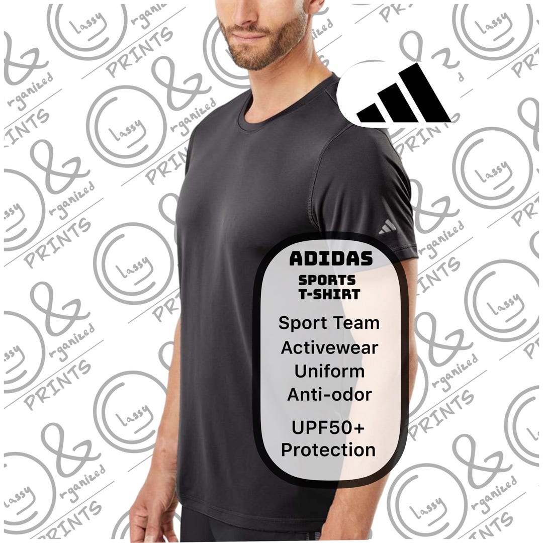 Adidas Men's T-shirt, Personalize Your Own, Print Your Business Team T ...