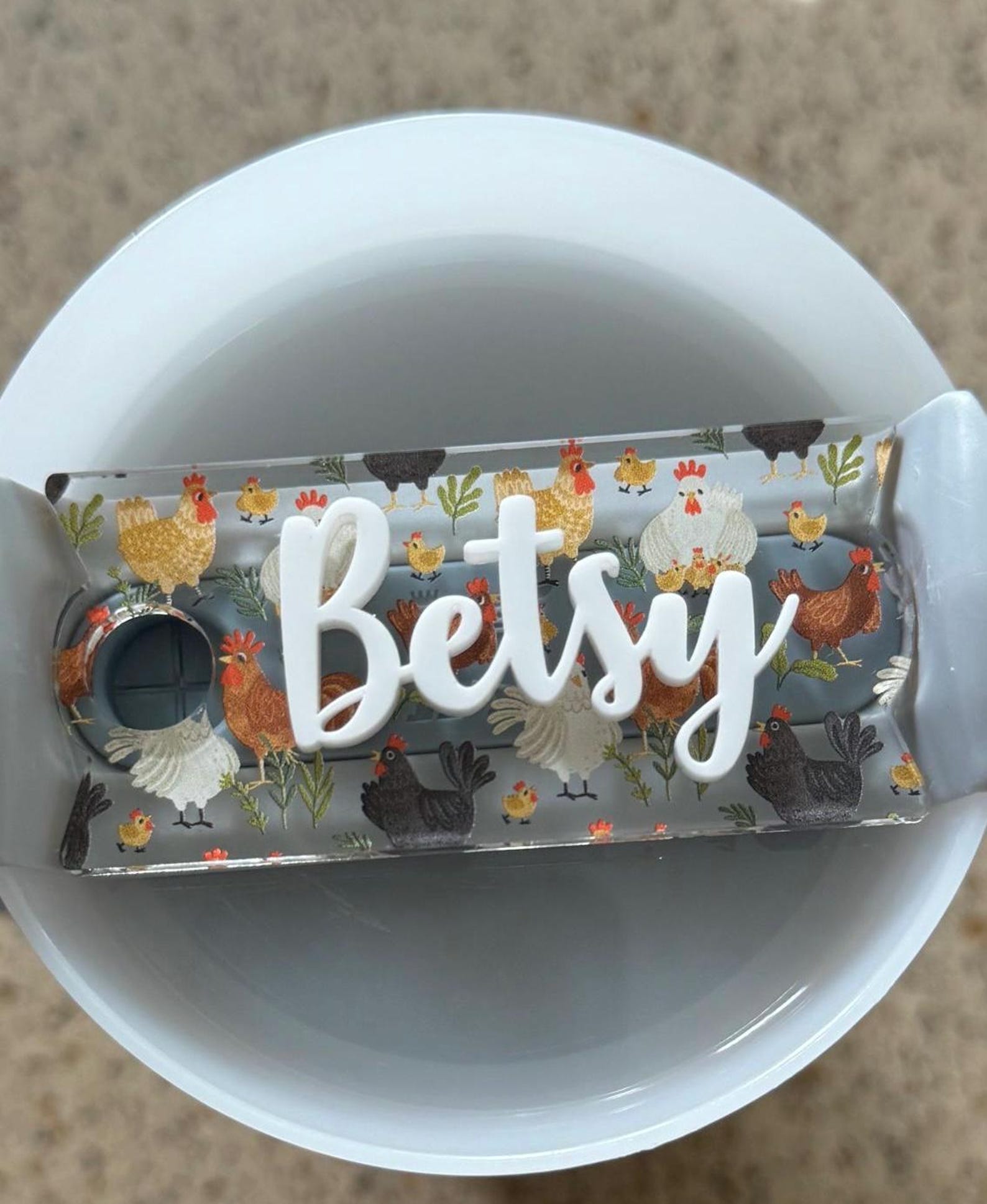 Personalized Chicken Stanley Topper 30oz,and 40oz - Etsy