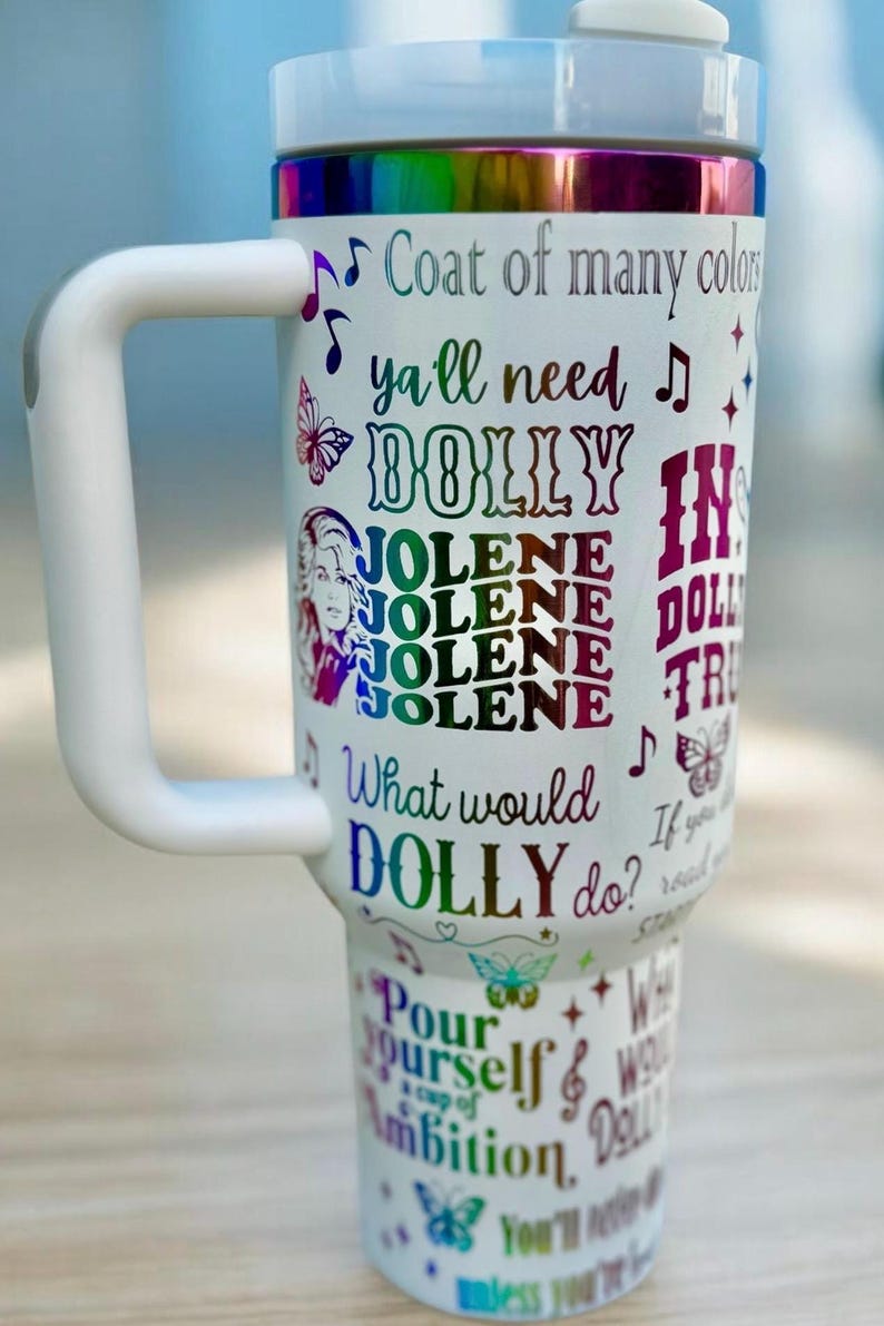 Dolly Parton, Dollywood 40oz Tumbler! - Choose Your Color Tumbler! - Etsy