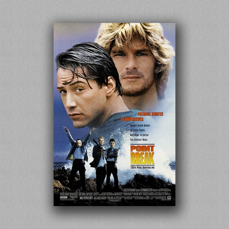 Point Break Poster, Classic Movie Poster, Wall Art, Home Decor, Canvas ...