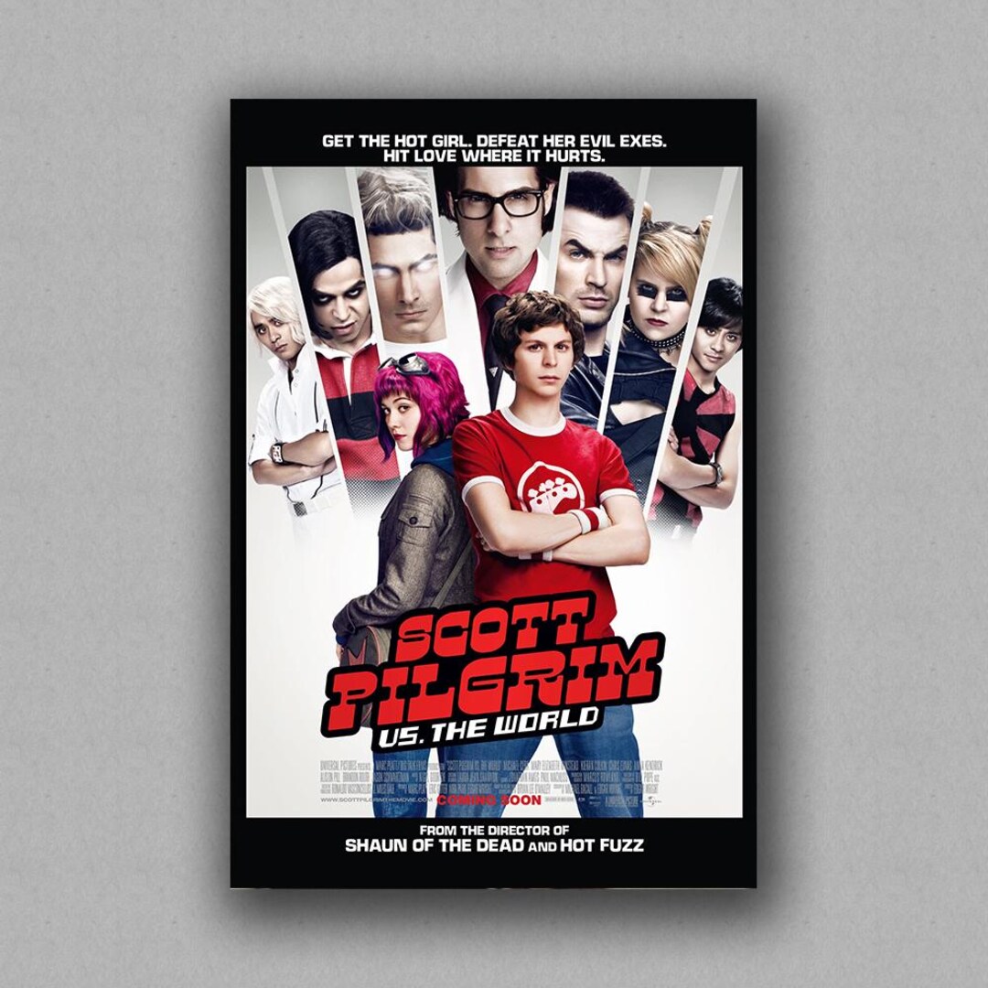 Scott Pilgrim Vs the World Poster, Classic Movie Poster, Wall Art, Home ...
