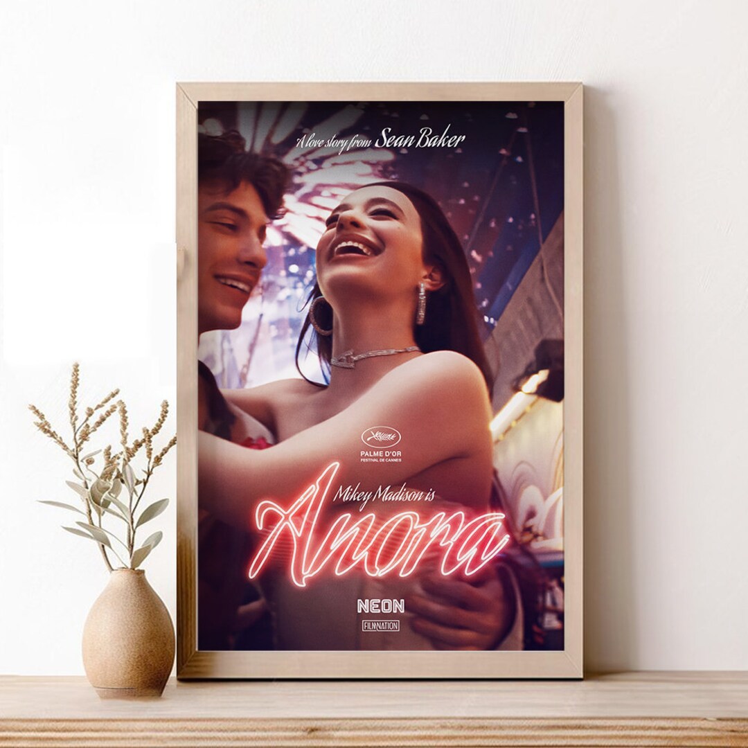 Anora 2024 Poster, Classic Movie Poster, Wall Art, Home Decor, Canvas ...