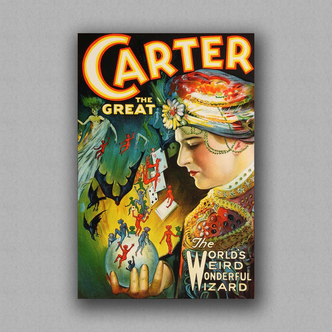 Carter the Great 1920s Poster, Classic Movie Poster, Wall Art, Home ...